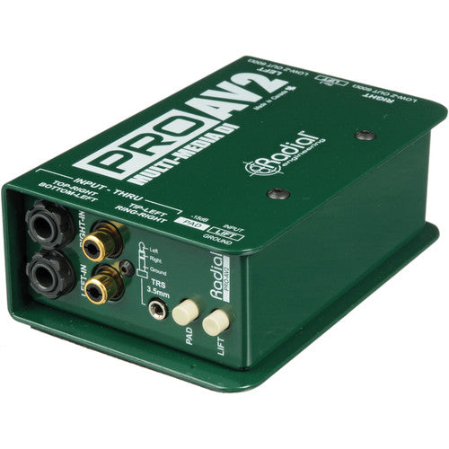 Radial Engineering ProAV2 Passive Stereo Multimedia Direct Box ...